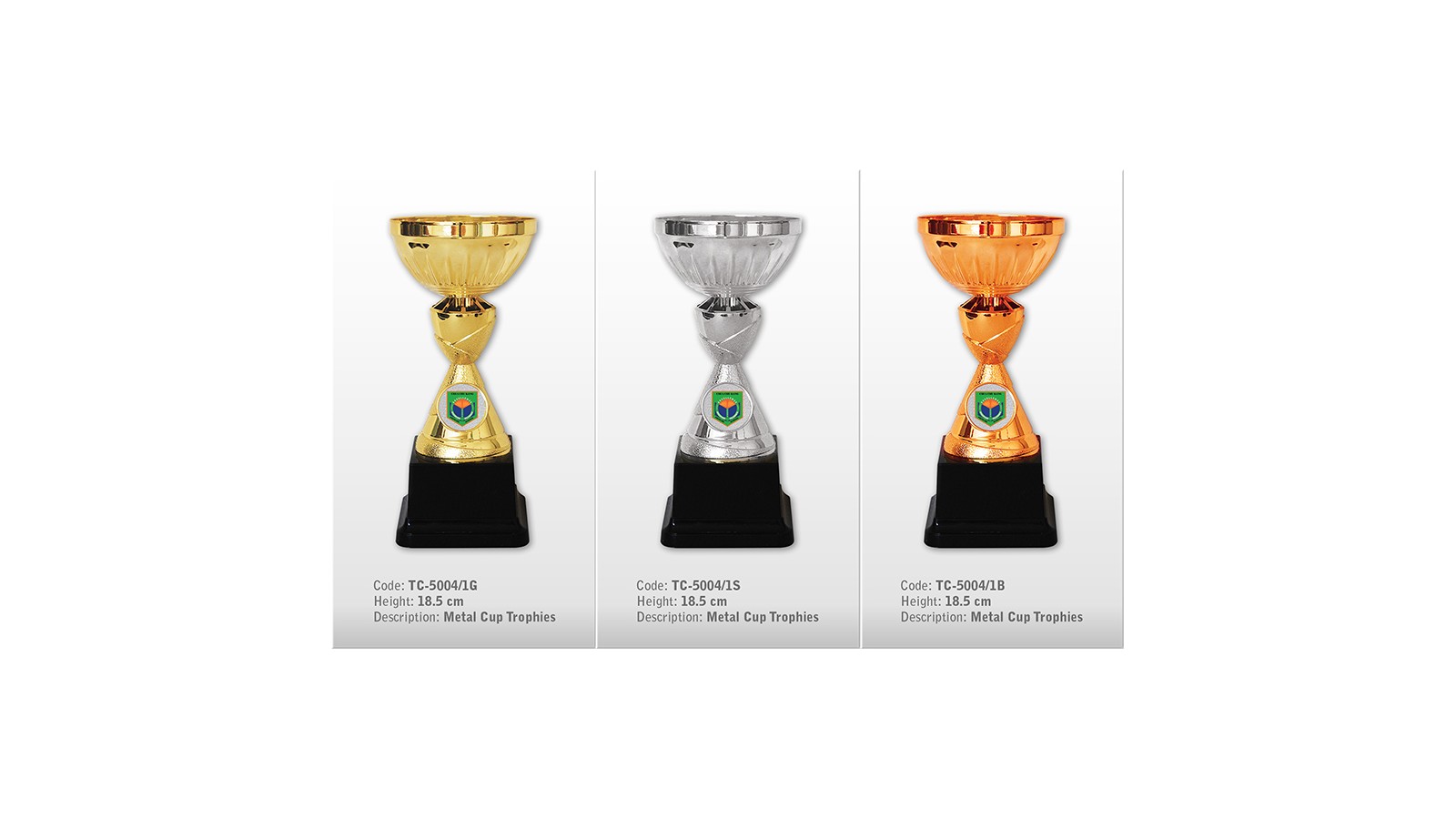 Metal Cup Trophy TC-5004 Singapore | Gold Silver Bronze Trophy